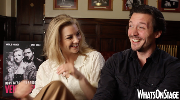 Natalie Dormer and David Oakes celebrate first night of Venus in Fur