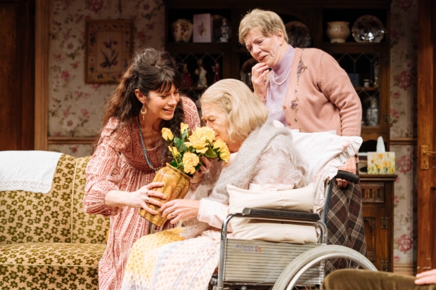Caroline Catz, Saskia Reeves and the cast of Curtains: first look
