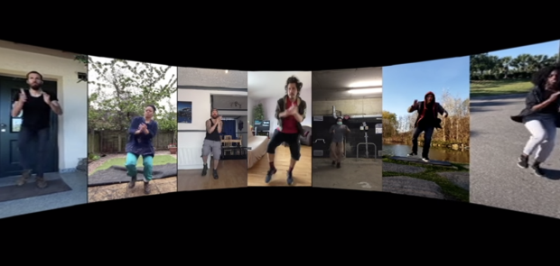Watch Stomp stars from across the globe unite for panoramic performance ...