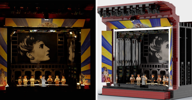 Actor recreates iconic stage designs in Lego