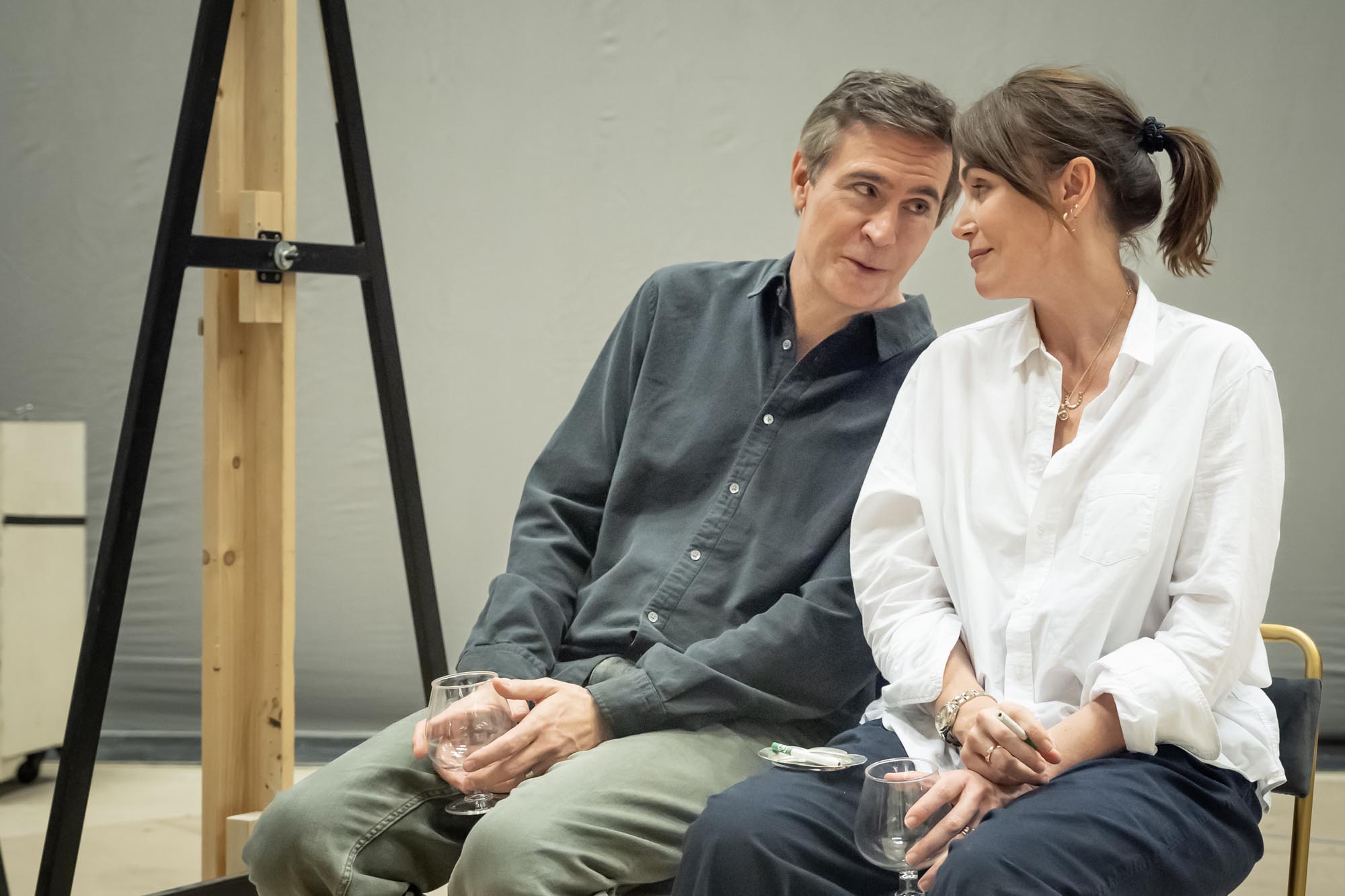 The Human Body with Keeley Hawes and Jack Davenport in rehearsals at the Donmar Warehouse