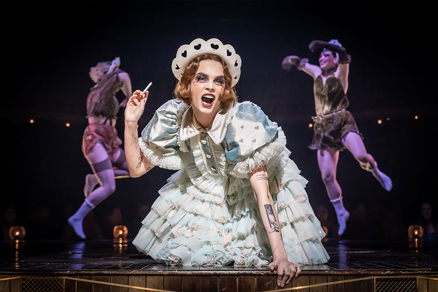Cara Delevingne, Luke Treadaway and Michael Ahomka-Lindsay in Cabaret ...