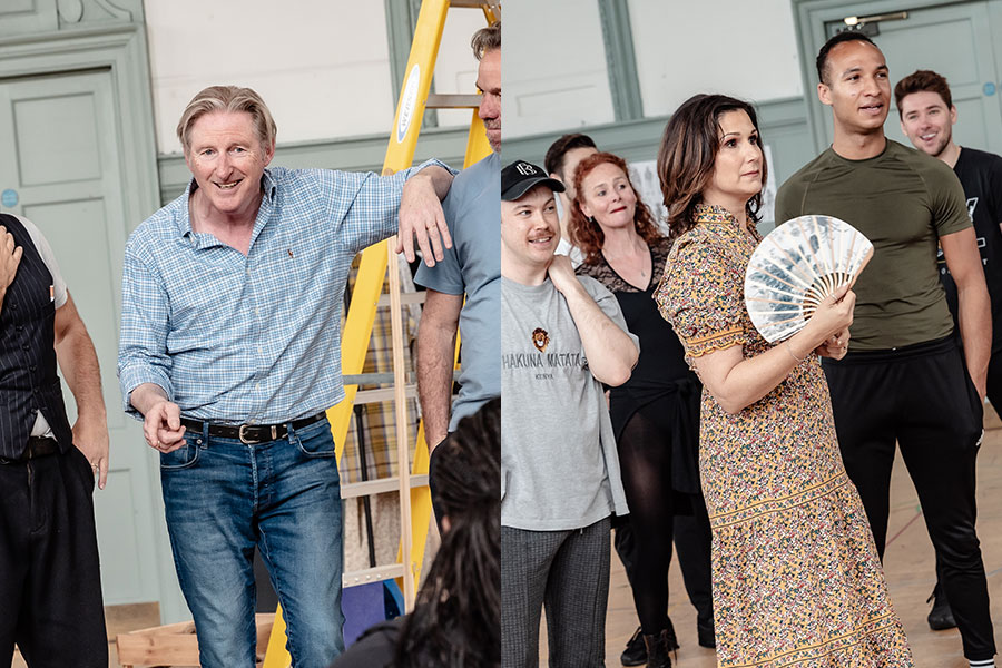 Kiss Me, Kate, starring Stephanie J Block and Adrian Dunbar – in rehearsals