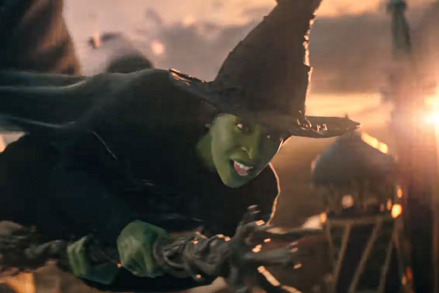 Watch all-new Wicked movie footage as Cynthia Erivo takes her chance to fly