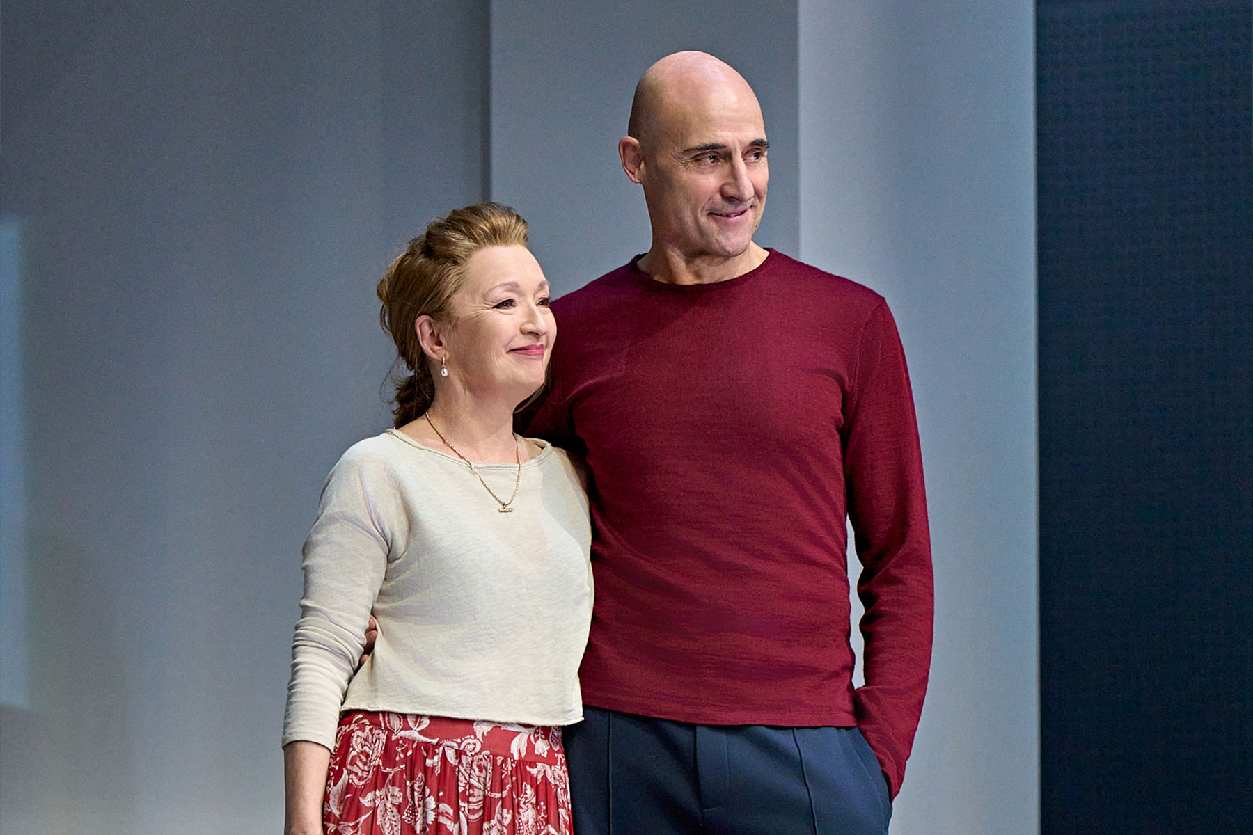 Oedipus West End review – Mark Strong and Lesley Manville’s Greek ...