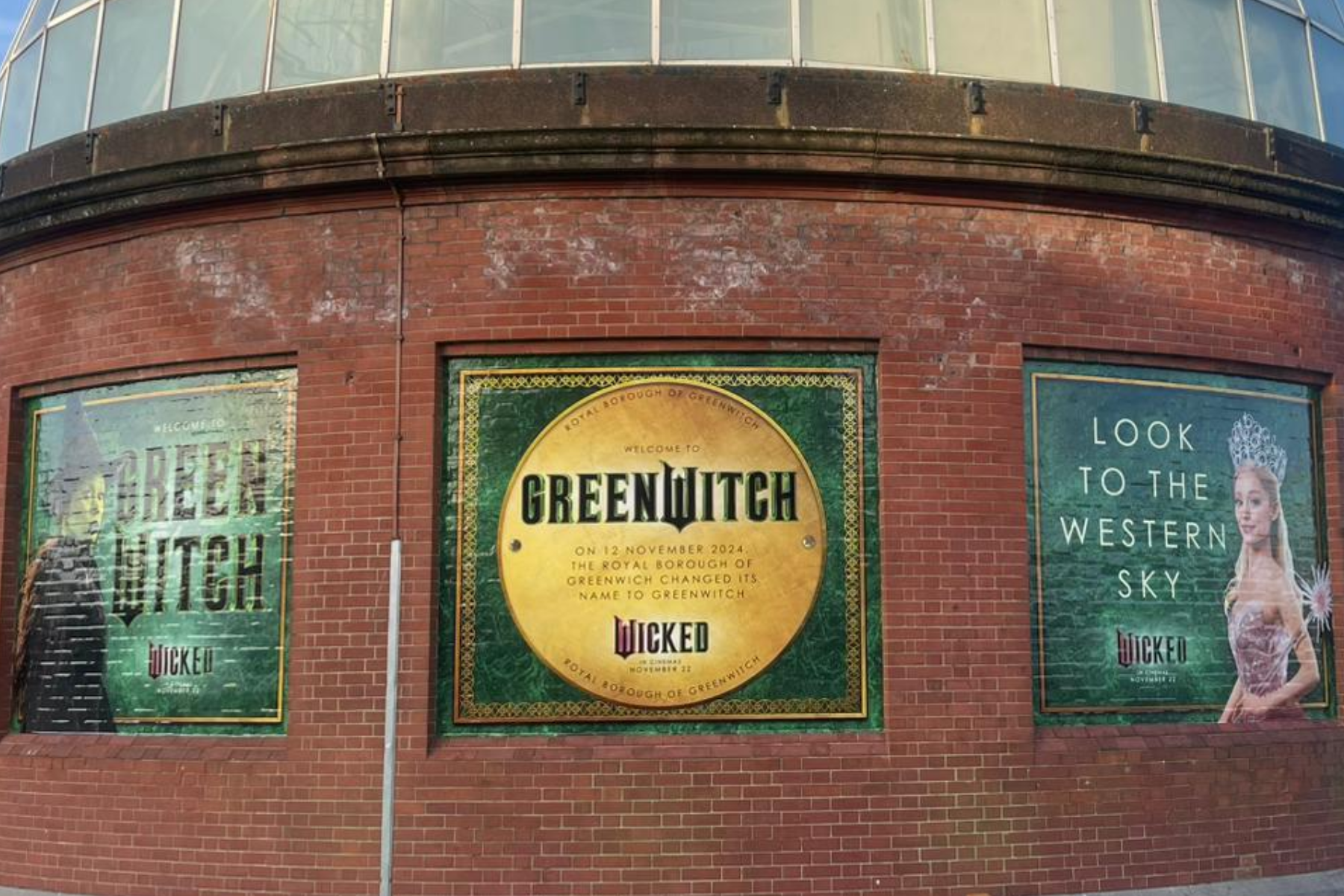 Greenwich transformed into “GreenWitch” as part of a Wicked movie makeover