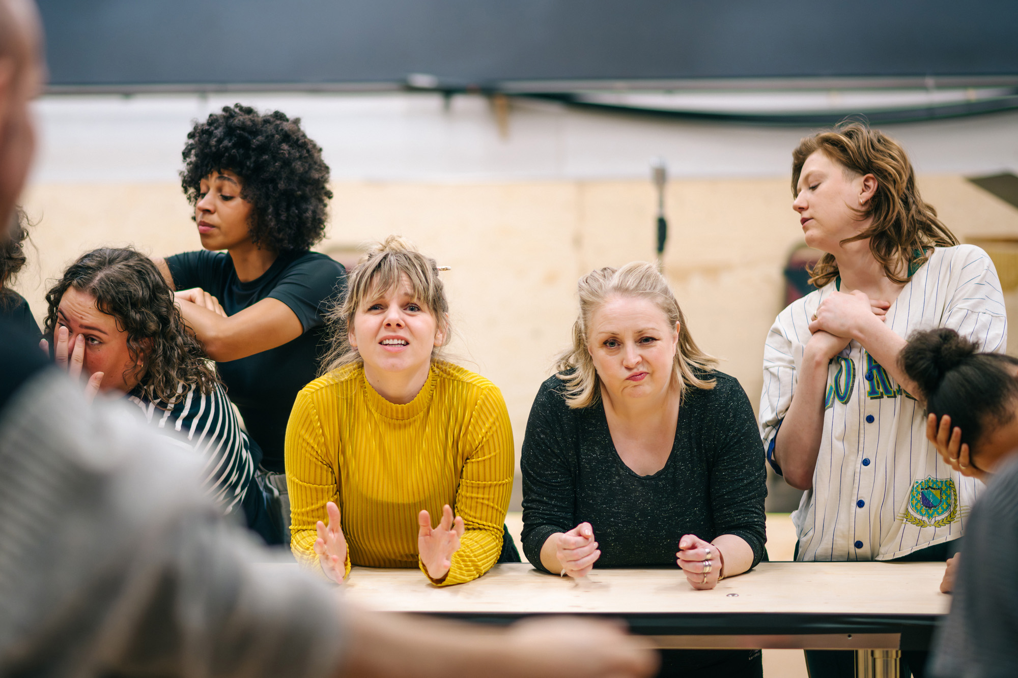 Take a look at the Wild Rose musical in rehearsals