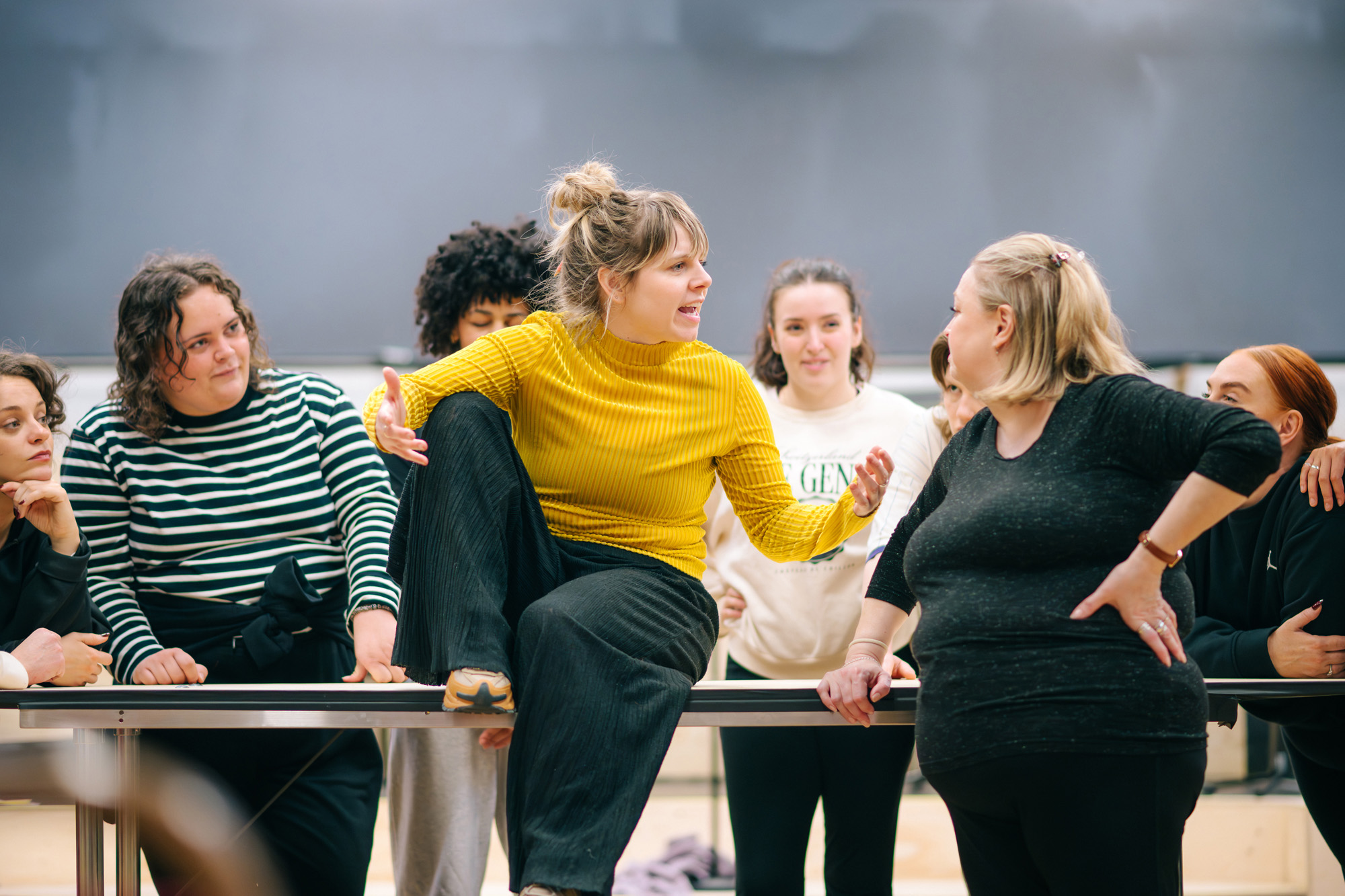 Take a look at the Wild Rose musical in rehearsals