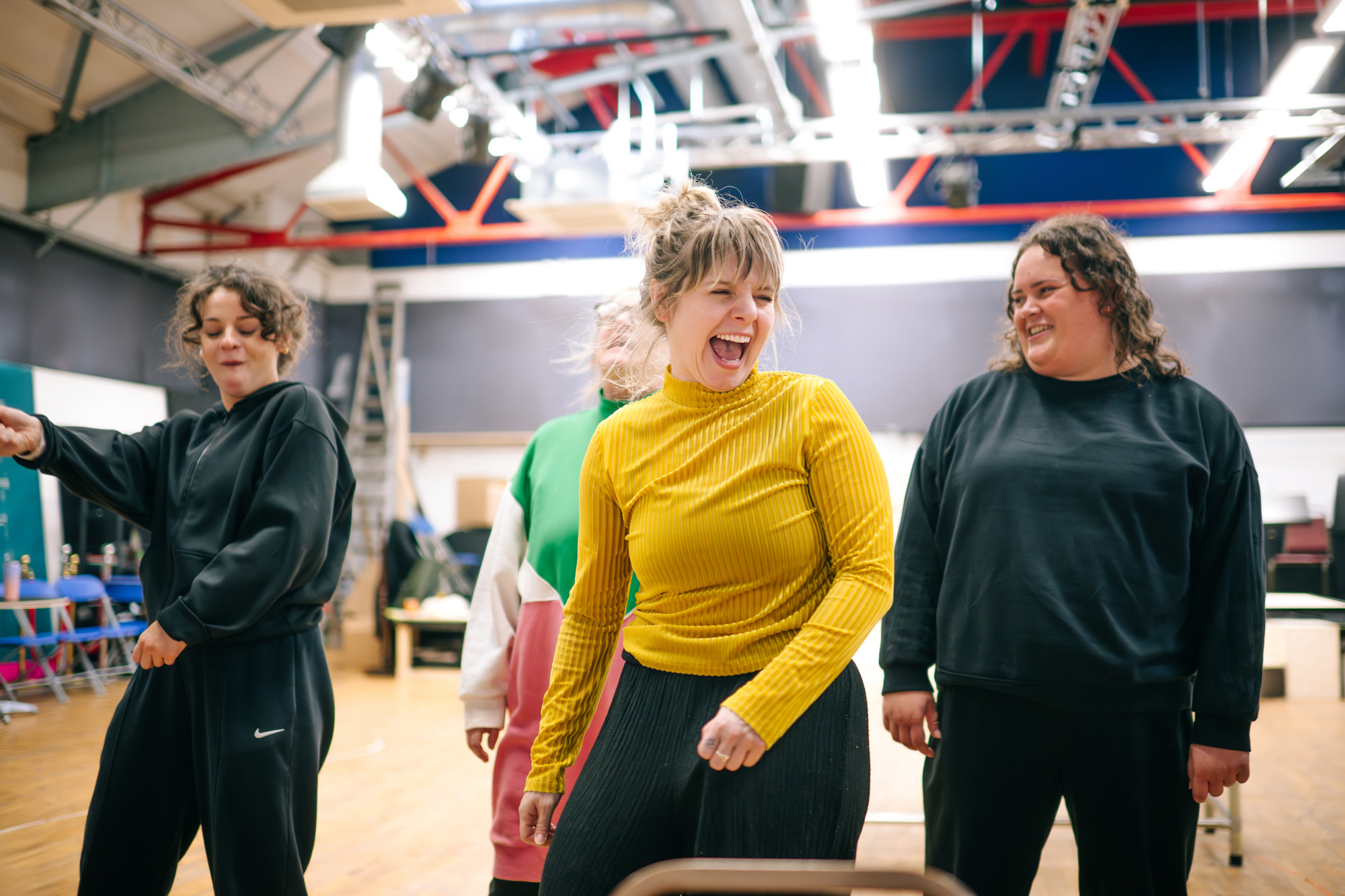 Take a look at the Wild Rose musical in rehearsals
