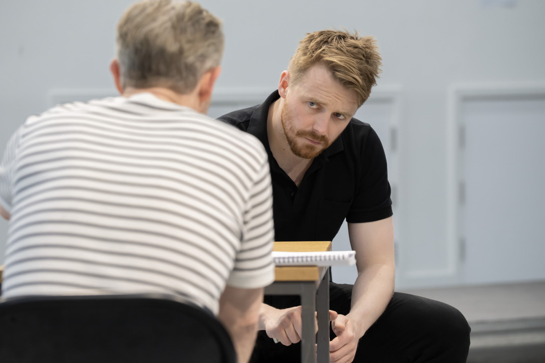 Martin Freeman and Jack Lowden in rehearsals for The Fifth Step in the ...