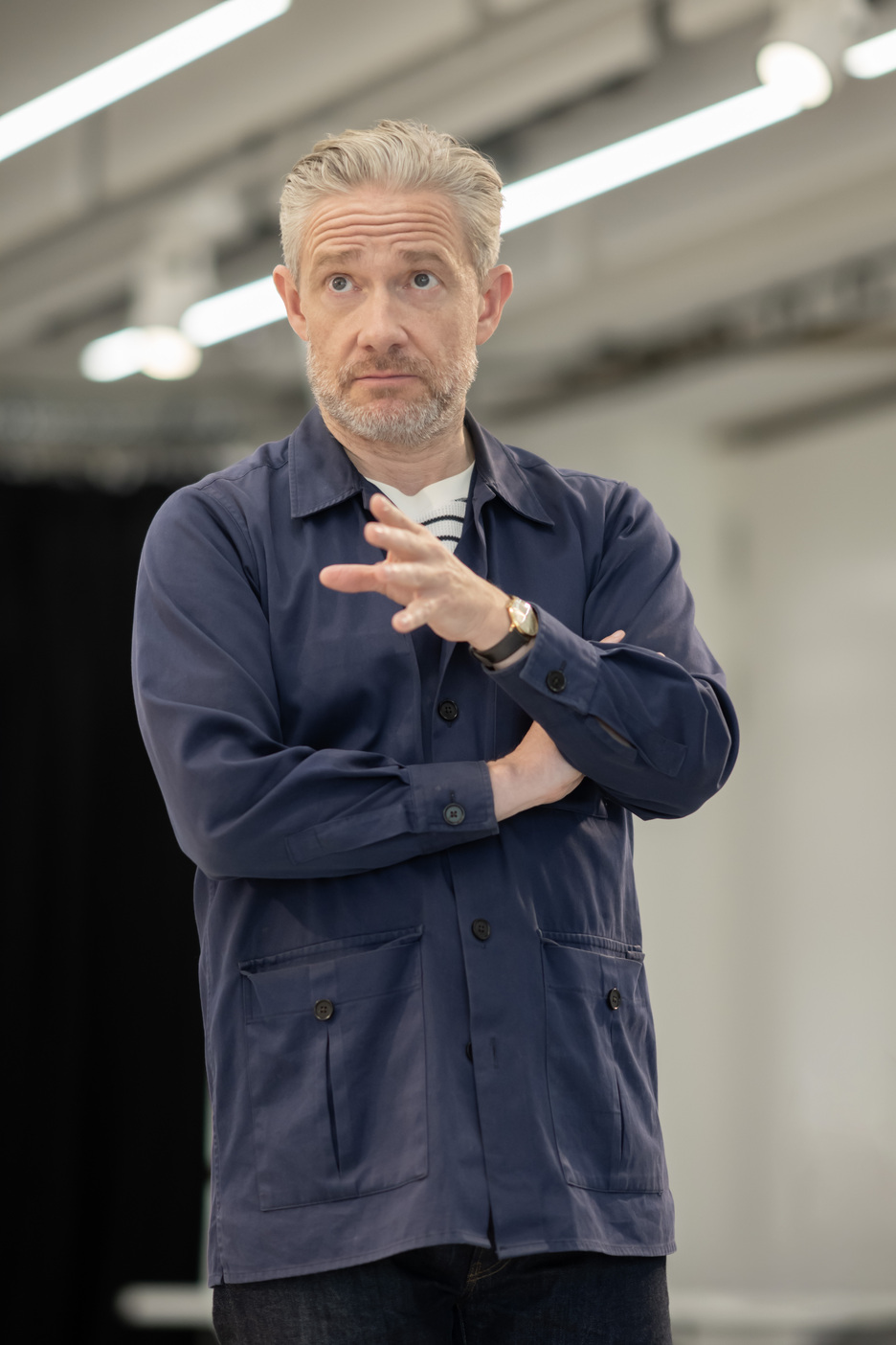 Martin Freeman and Jack Lowden in rehearsals for The Fifth Step in the ...