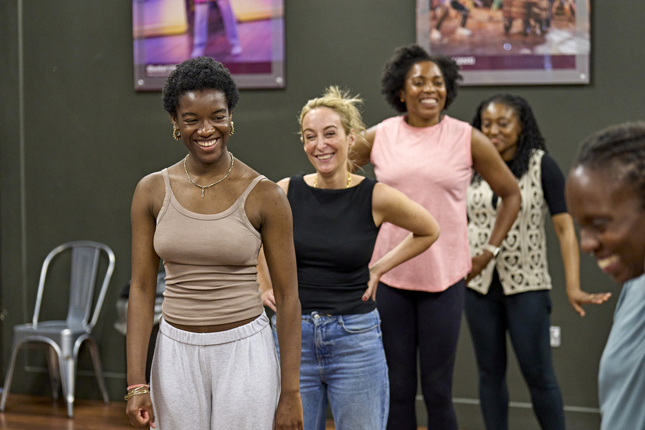 Corinna Brown and Noah Valentine in rehearsals for Noughts and Crosses ...