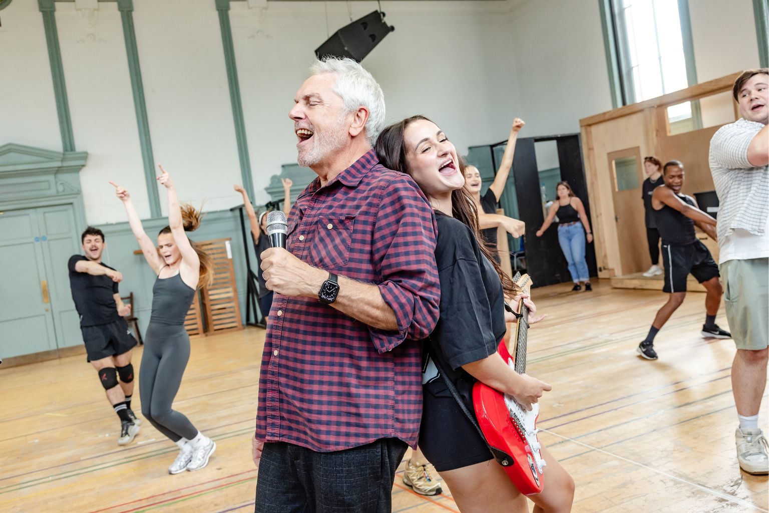 Maddie Grace Jepson and Brian Conley in rehearsals for Back to the ...