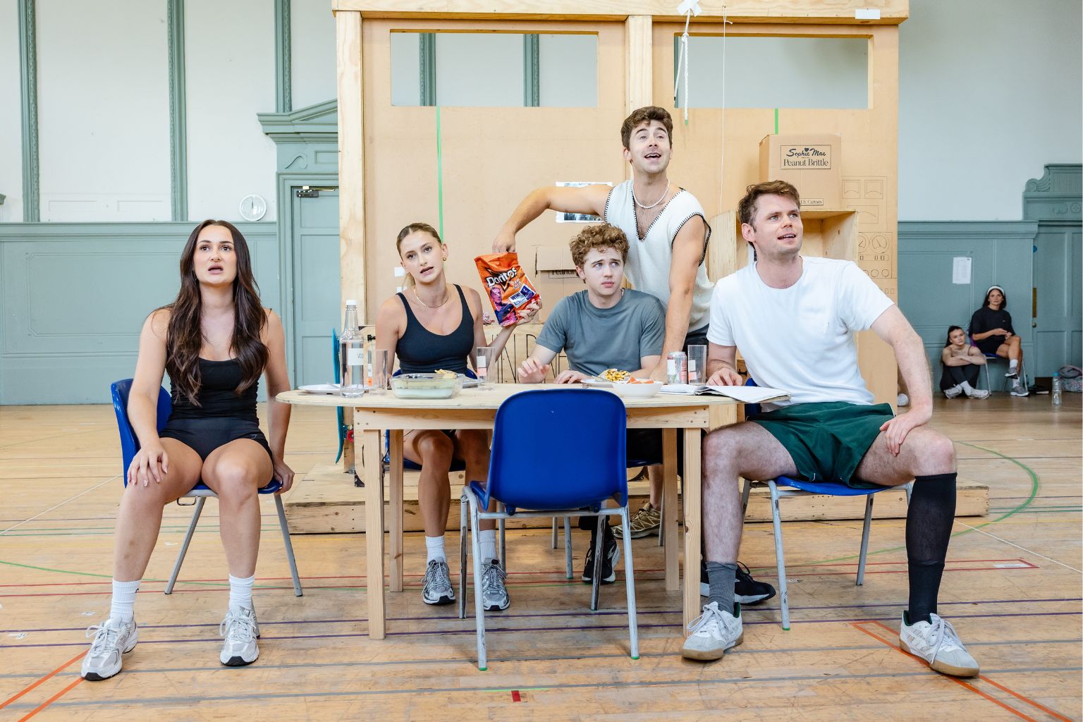 Maddie Grace Jepson and Brian Conley in rehearsals for Back to the ...