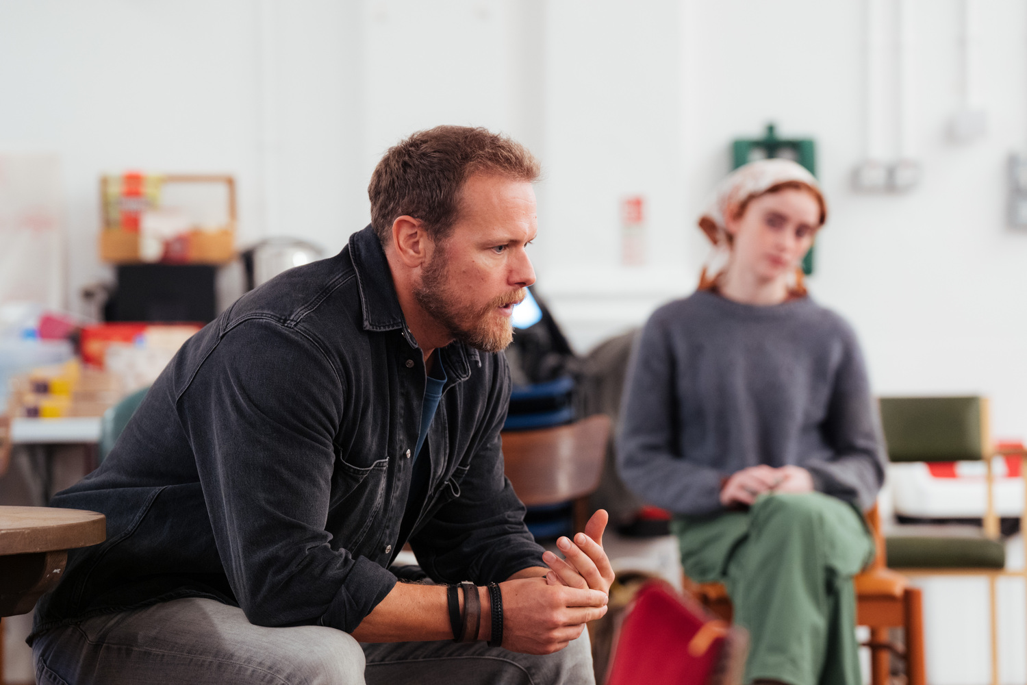 RSC’s Macbeth with Sam Heughan and Lia Williams – rehearsal photos released