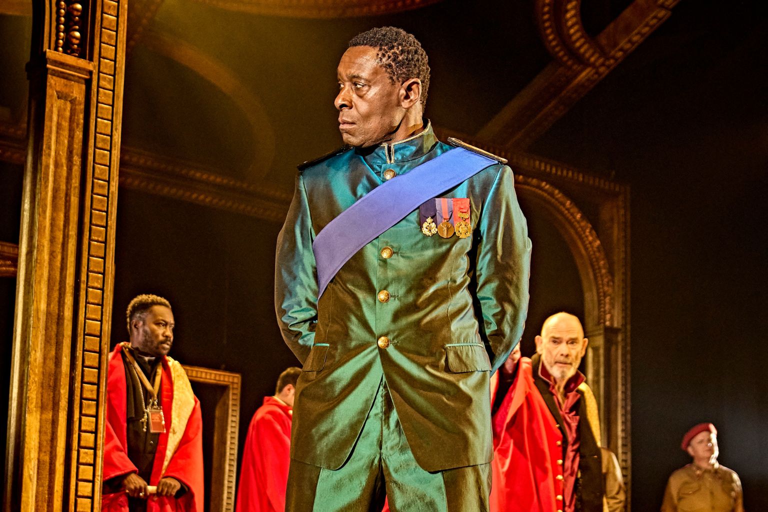 Othello starring David Harewood, Toby Jones and Caitlin FitzGerald – West End photos released