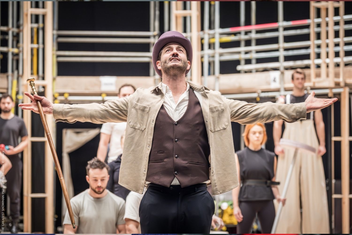 The Greatest Showman musical looks back at rehearsals for World Theatre Day
